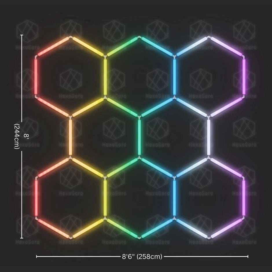 Hexagon Lights| Honeycomb Lights| Hex Lights| Garages, Gyms, Homes ...